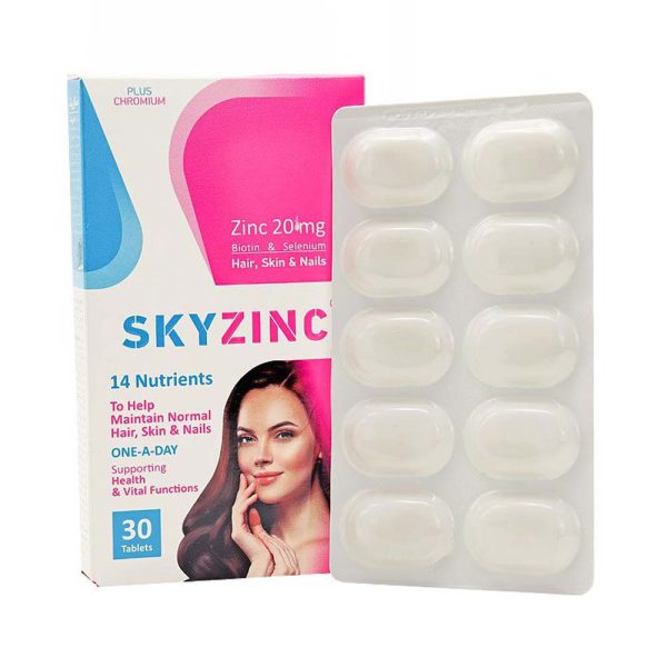 قرص اسکای زینک ویت اسکای بسته ی 30 عددی - فارماچی